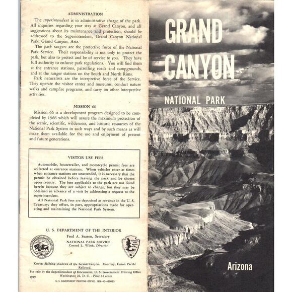 None | Accents | Vintage 959 Grand Canyon National Park Arizona ...